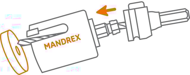 Mandrex One-Click Holesaw System