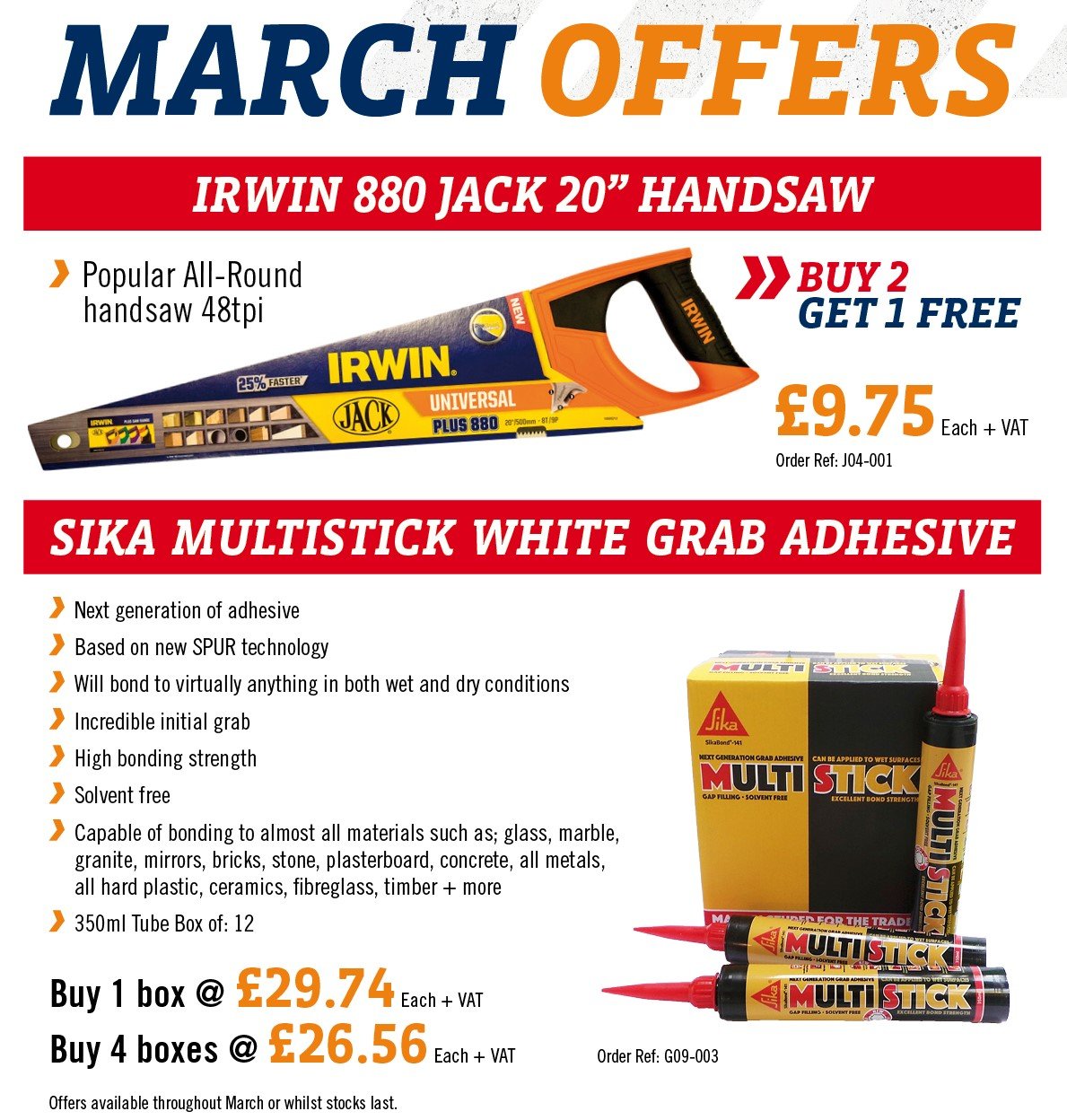 March Special Offers